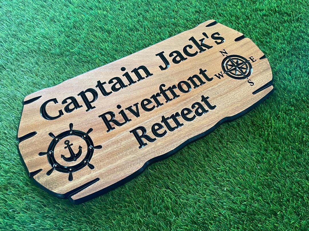 Custom Carved Compass Rose Sign - Perfect Lakehouse & Nautical Outdoor ...