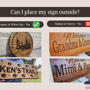 Custom Outdoor Wooden Signs for Camping, Cabins, and Rustic Décor ...