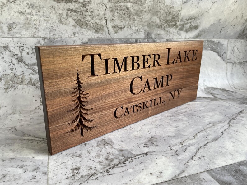 Custom Carved Wood Sign: Rustic Cabin, Camp, or Home Decor - Etsy