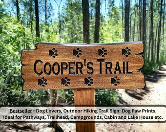 Custom Outdoor Trail Sign - Etsy