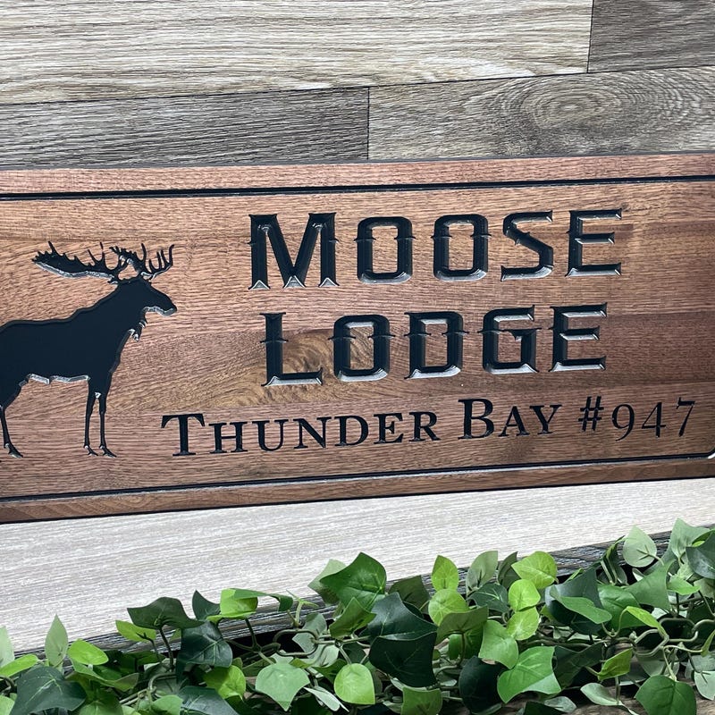 Moose Welcome Sign - Etsy