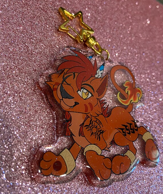 Red XIII Nanaki Final Fantasy 7 Keychain - Etsy