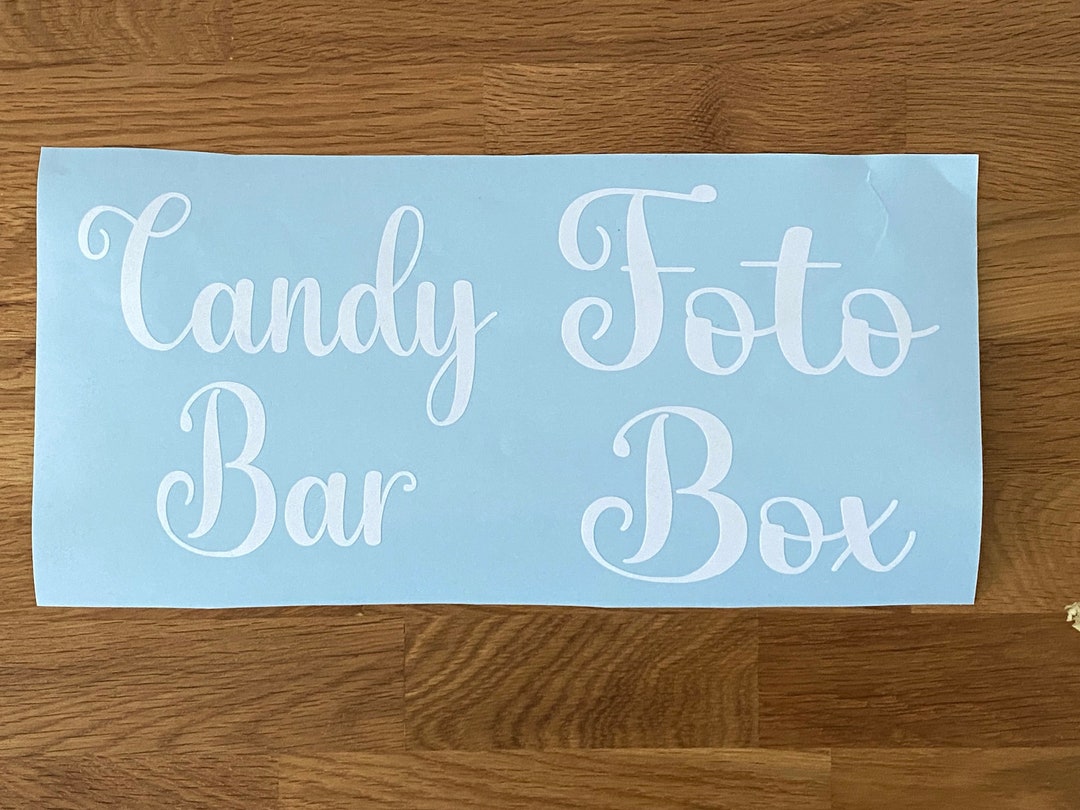Candy Bar Photo Box Candybar Photo Box Sticker Sheet - Etsy