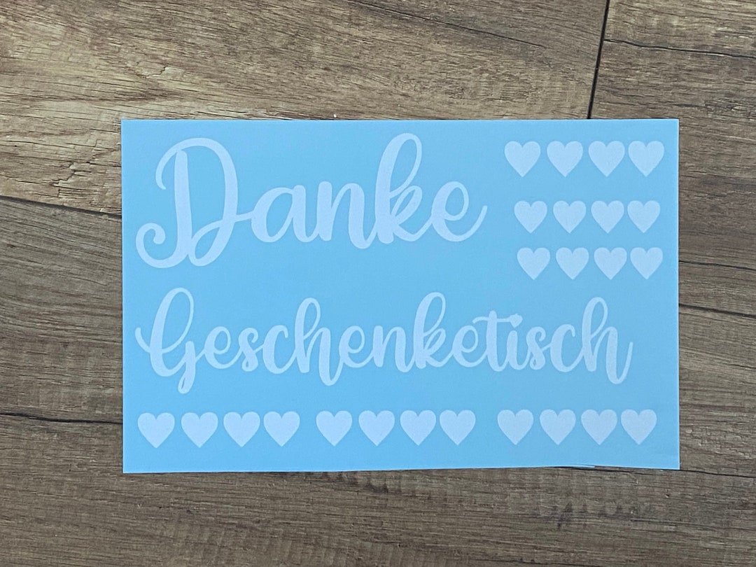 Sticker - Sticker Sheet - Stickers - DIN A4 Format - Wedding - Thank ...