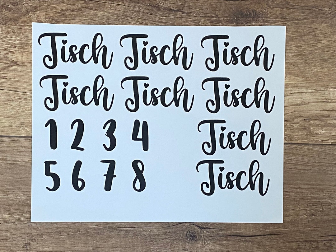 Stickers Sticker Sheets Stickers Table Numbers Wedding Birthday Format ...