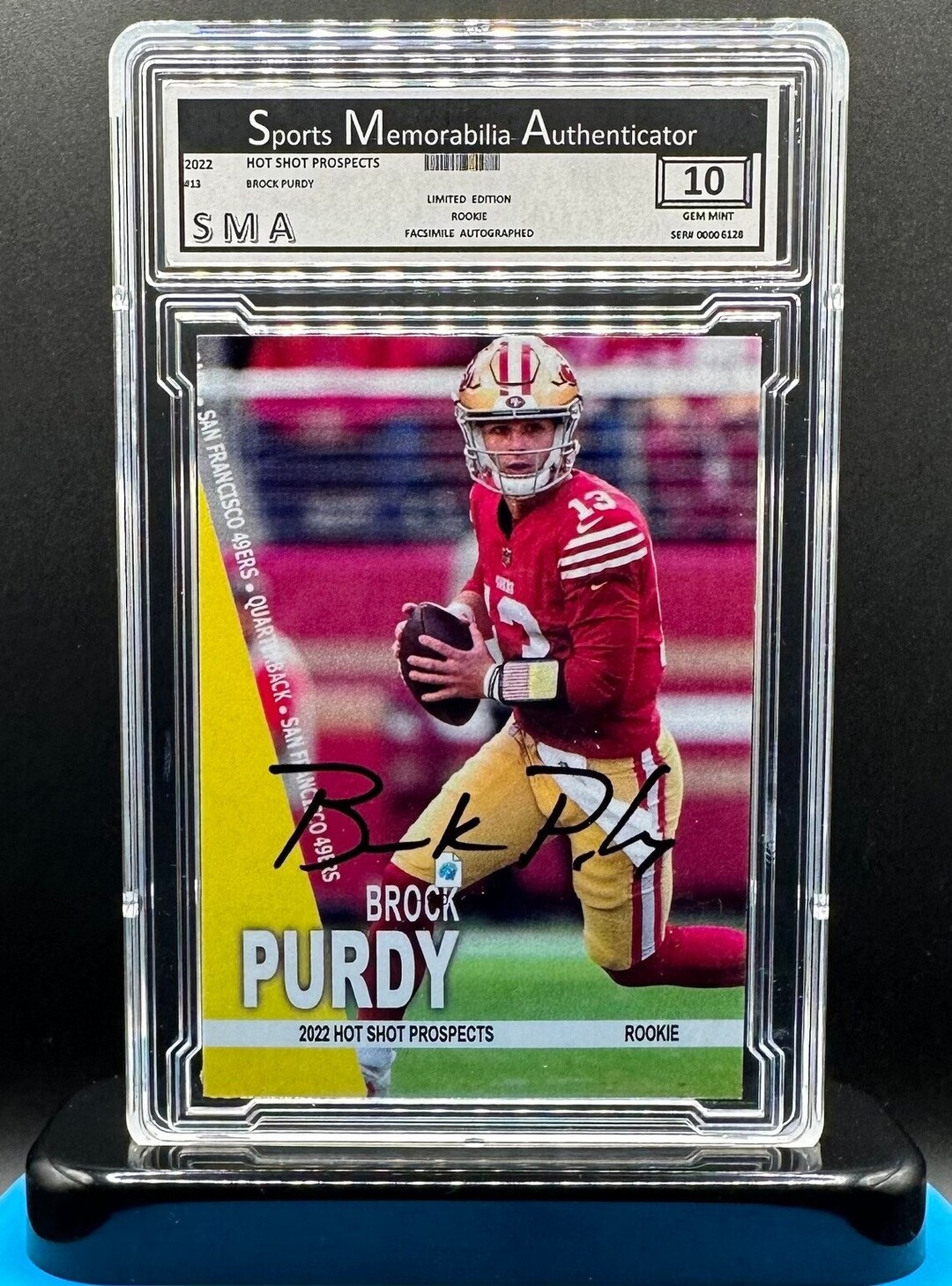 Brock Purdy Rookie Hot Shot Prospects Facsimile Autographed Limited ...