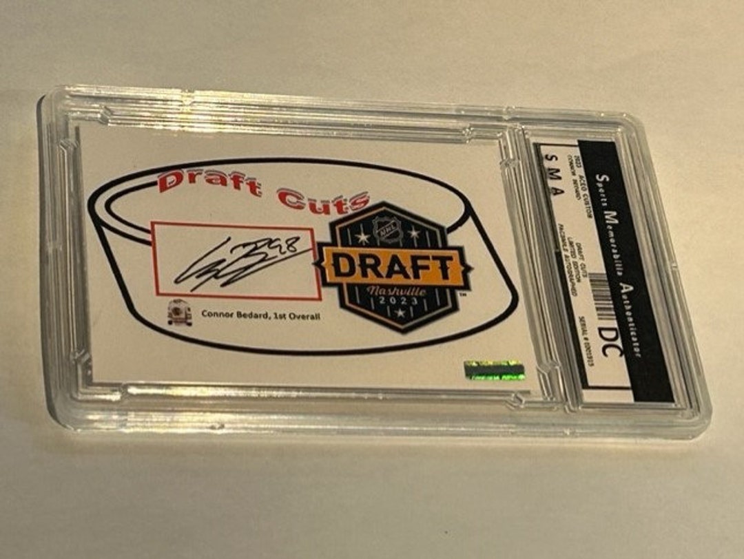 2023 Connor Bedard Draft Cuts Facsimile Signature Autographed Rookie ...