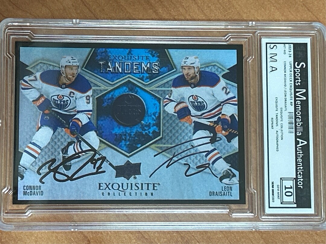 2023-24 Connor Mcdavid & Leon Draisaitl Exquisite Tandems Dual Facs ...