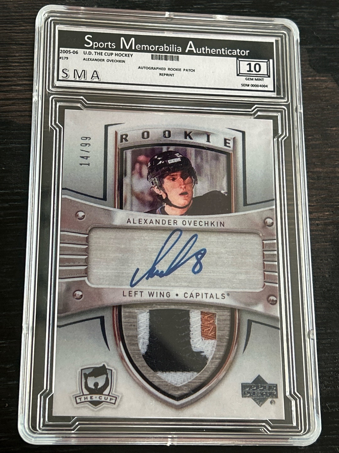 Alexander Ovechkin 2005/06 Rookie UD Upper Deck the Cup Jersey Patch ...