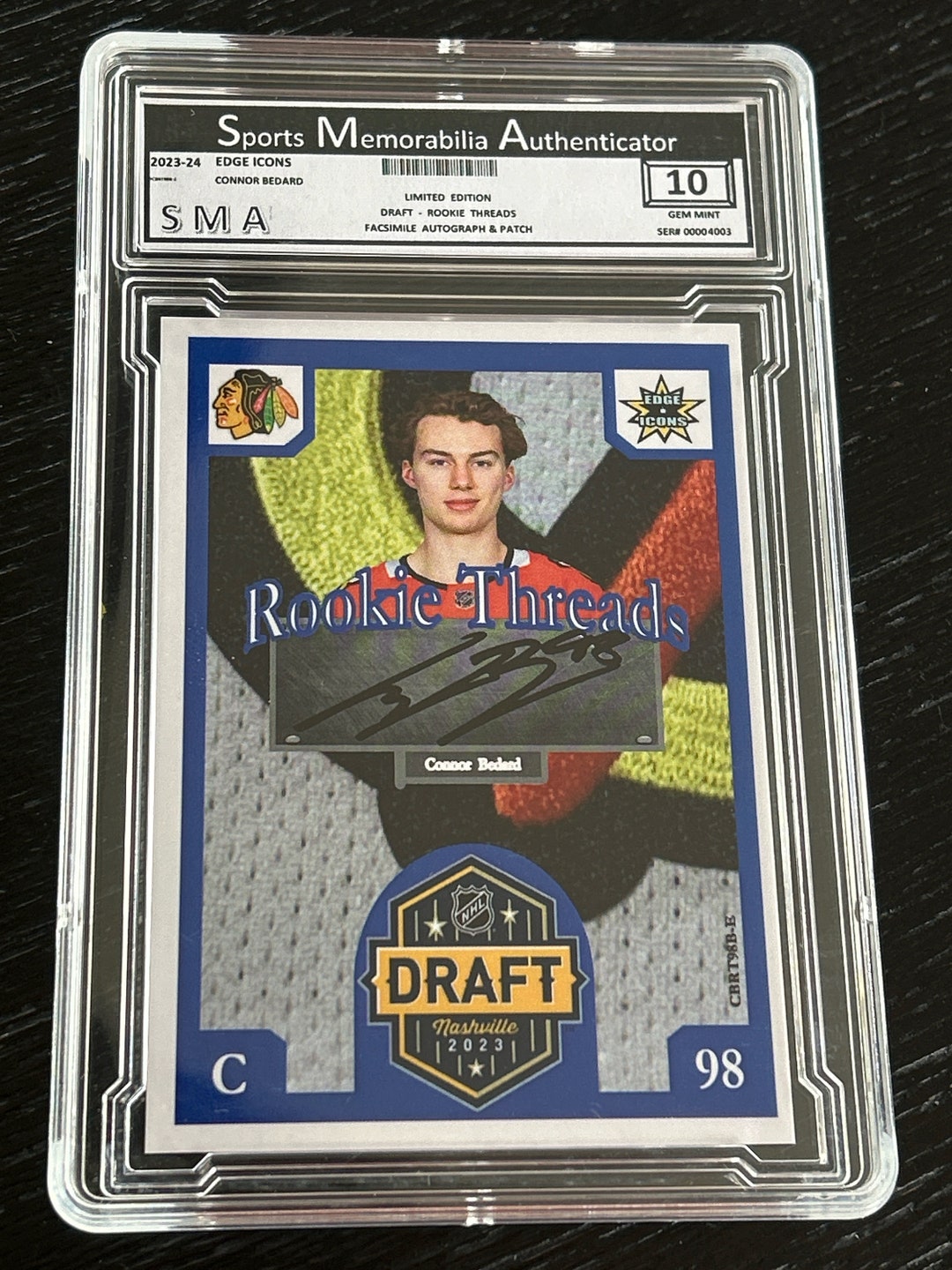 2023 Connor Bedard Facsimile Autographed Prospect RC Rookie Graded ...