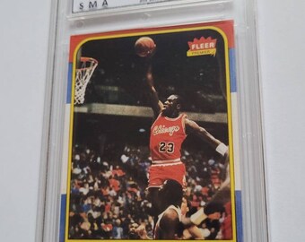 Michael Jordan 86 Fleer - Etsy