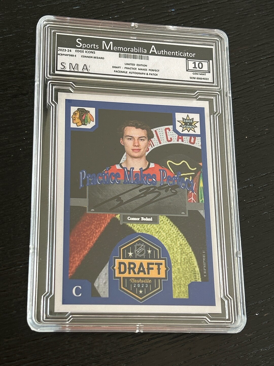 2023 Connor Bedard Facsimile Autographed & Patch Prospect RC Rookie ...