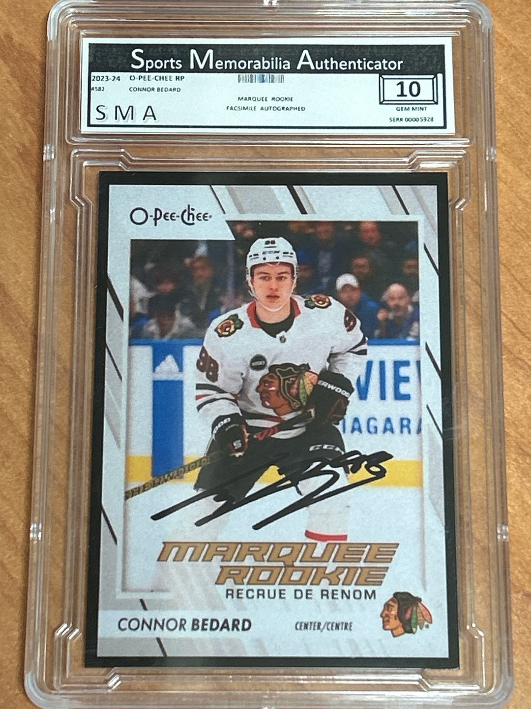 2023-24 Connor Bedard Marquee Rookie Facsimile Autographed Prospect RC ...