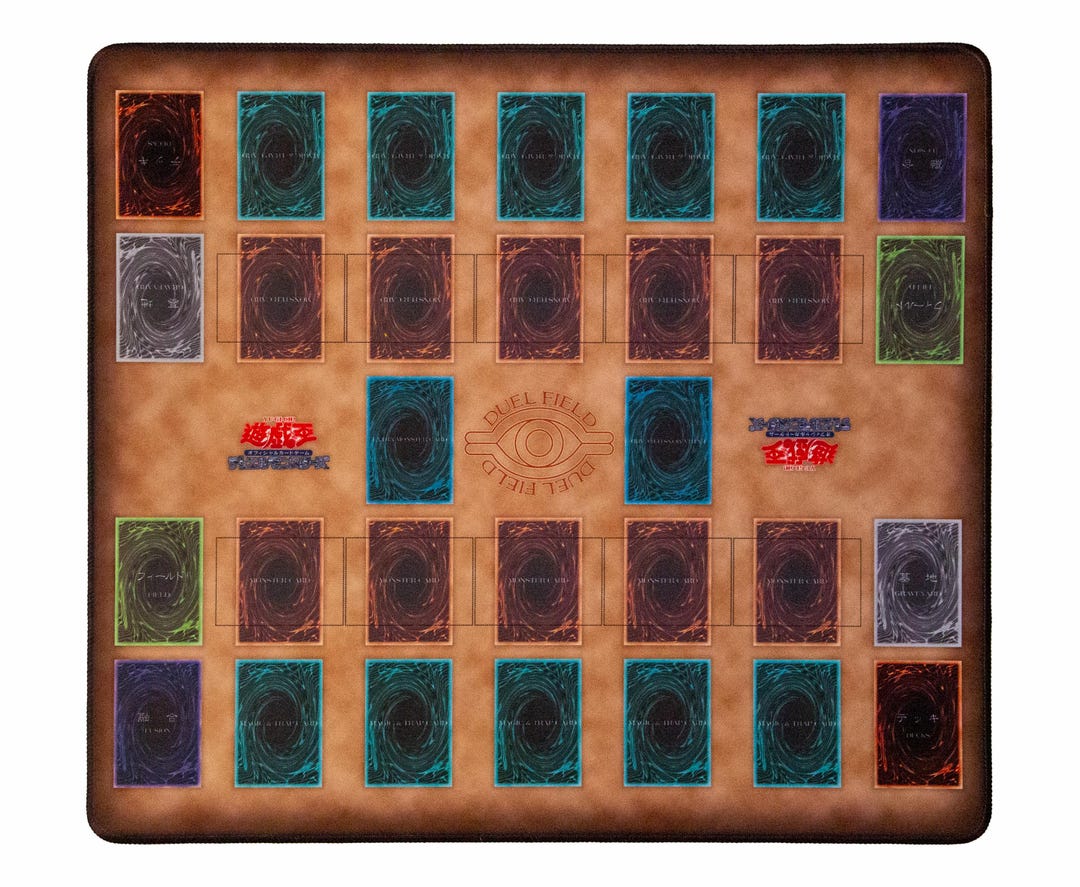 Yu-gi-oh! 2-player Bandai Duel Mat - Super Rare Starter Box Design - Etsy