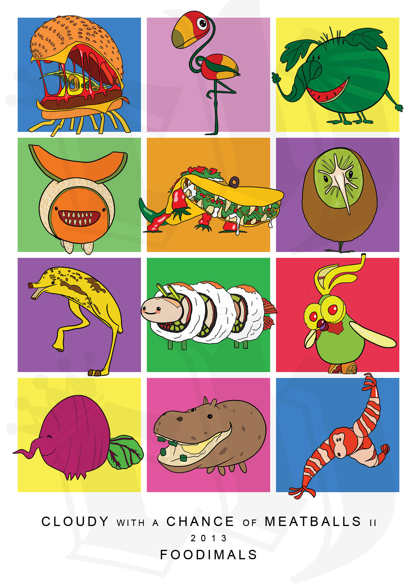 Foodimals From Cloudy With A Chance Of Meatballs 2