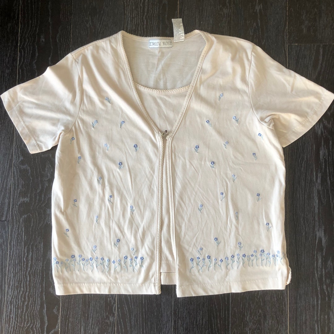 Emily Rose Flower Embroidered Top - Etsy