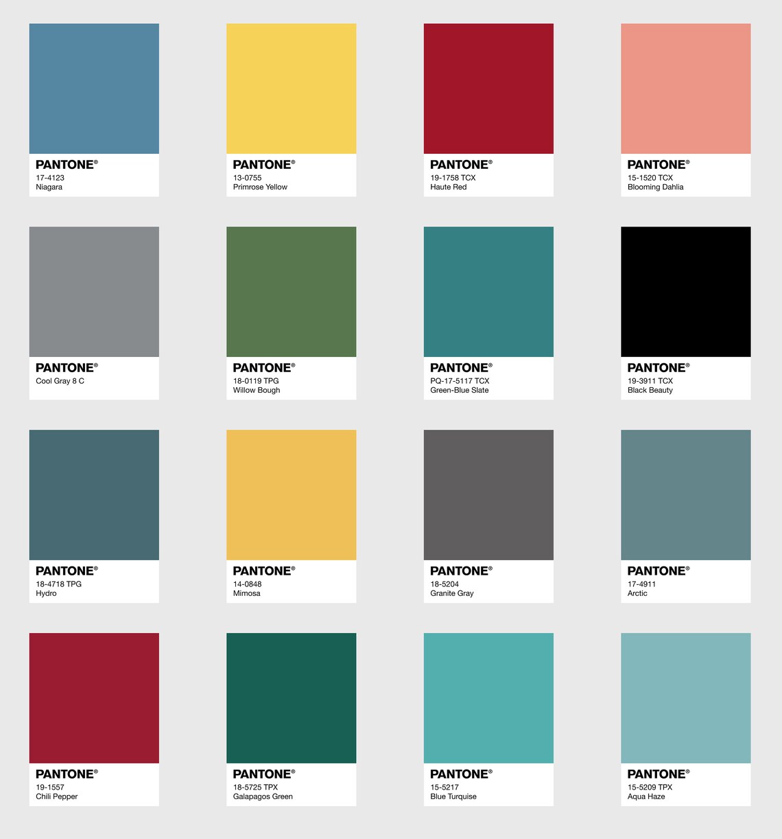 Personalized Pantone Prints 30/40 PSD Photoshop File to | Etsy