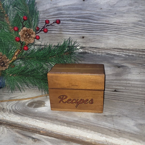 Vintage Recipe Box - Etsy