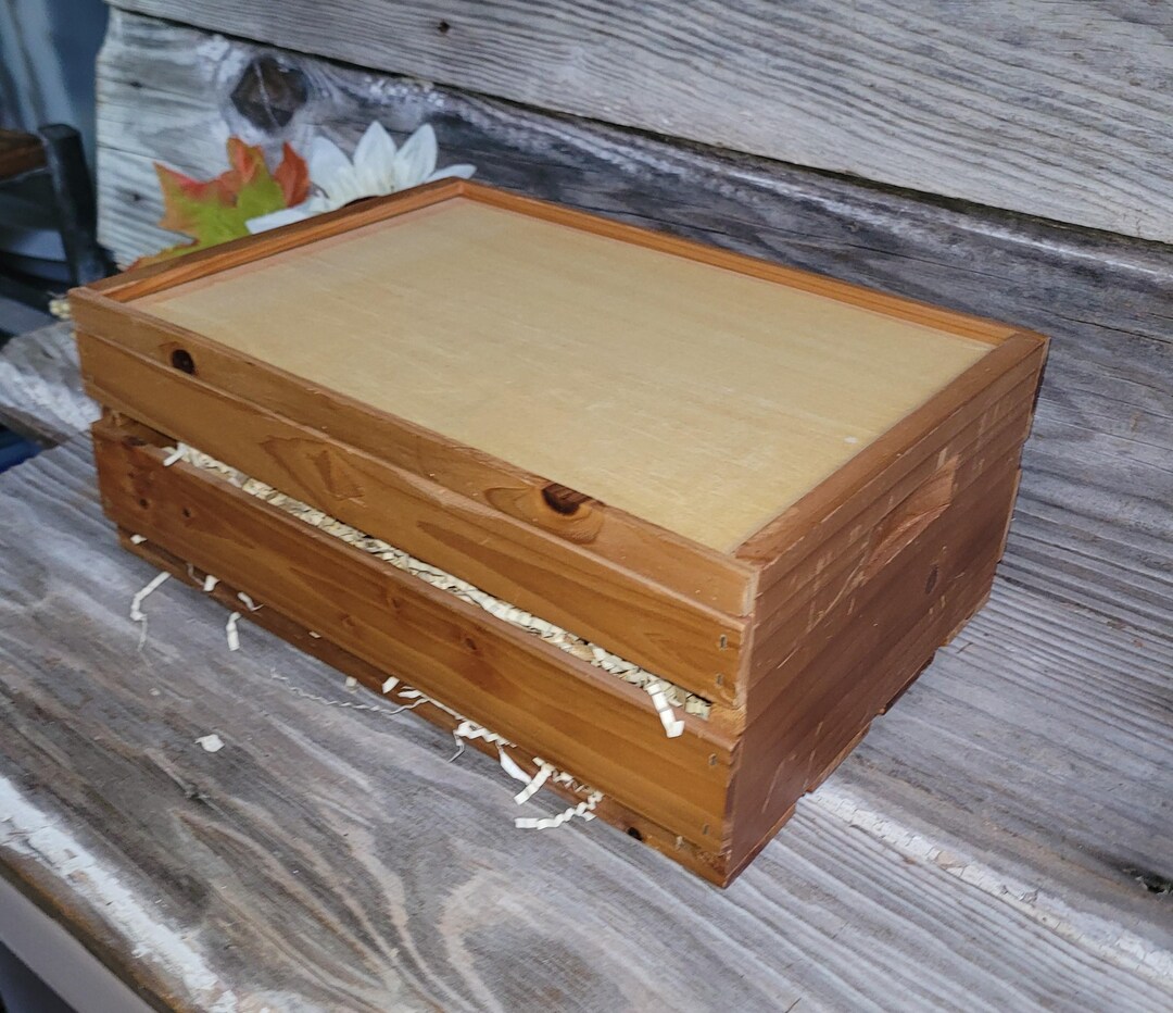 Nice Wooden Crate Lidded Wood Box - Etsy