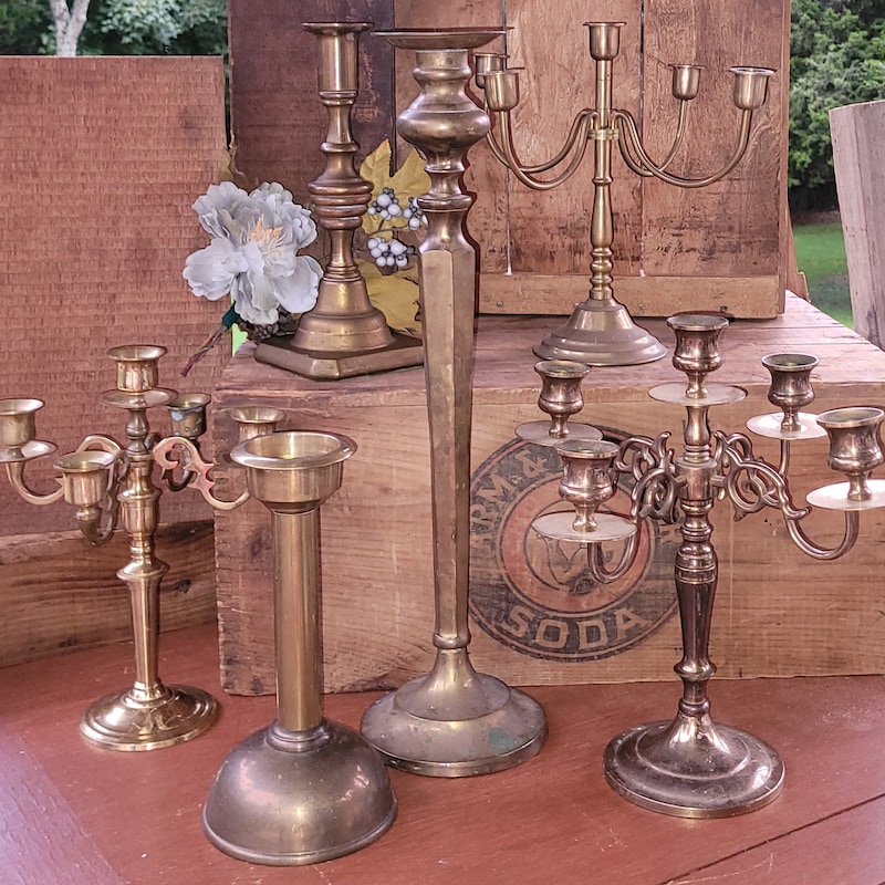 Rustic Candelabra - Etsy