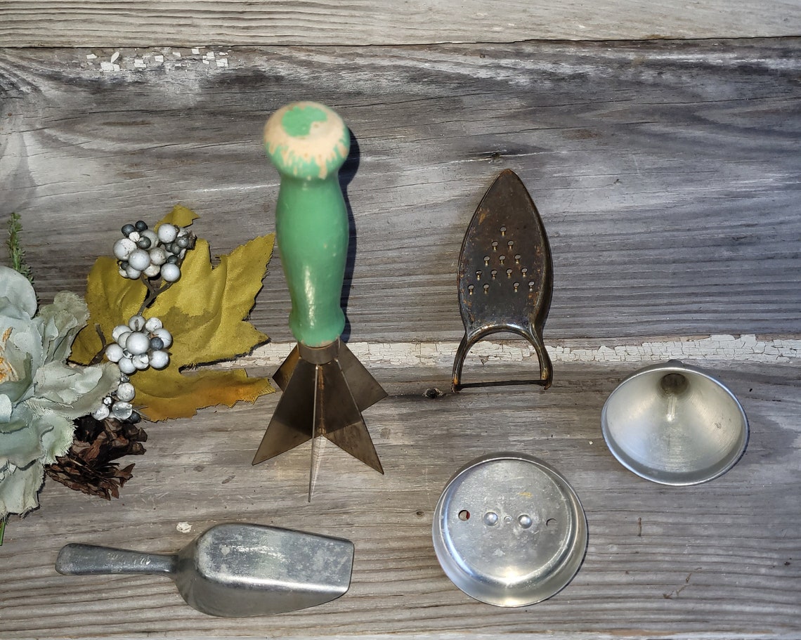 Antique and Vintage Kitchen Tools Utensils Lot Chopper Biscuit Cutter ...