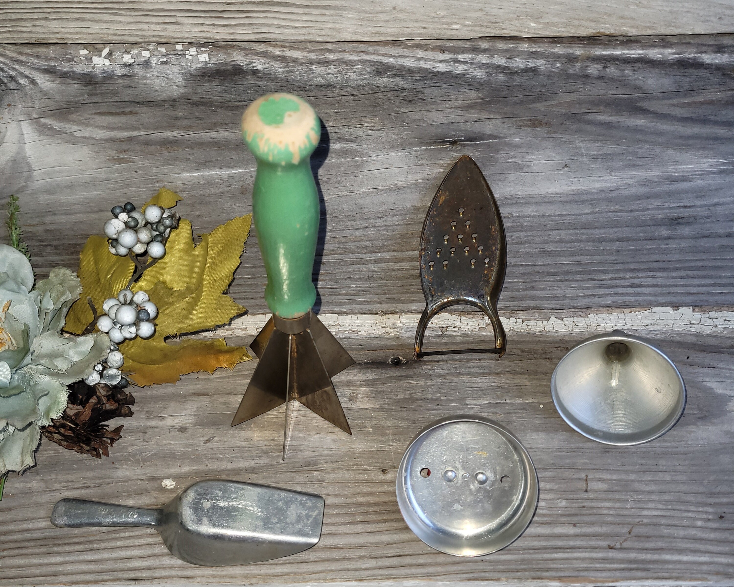 Antique and Vintage Kitchen Tools Utensils Lot Chopper Biscuit Cutter ...