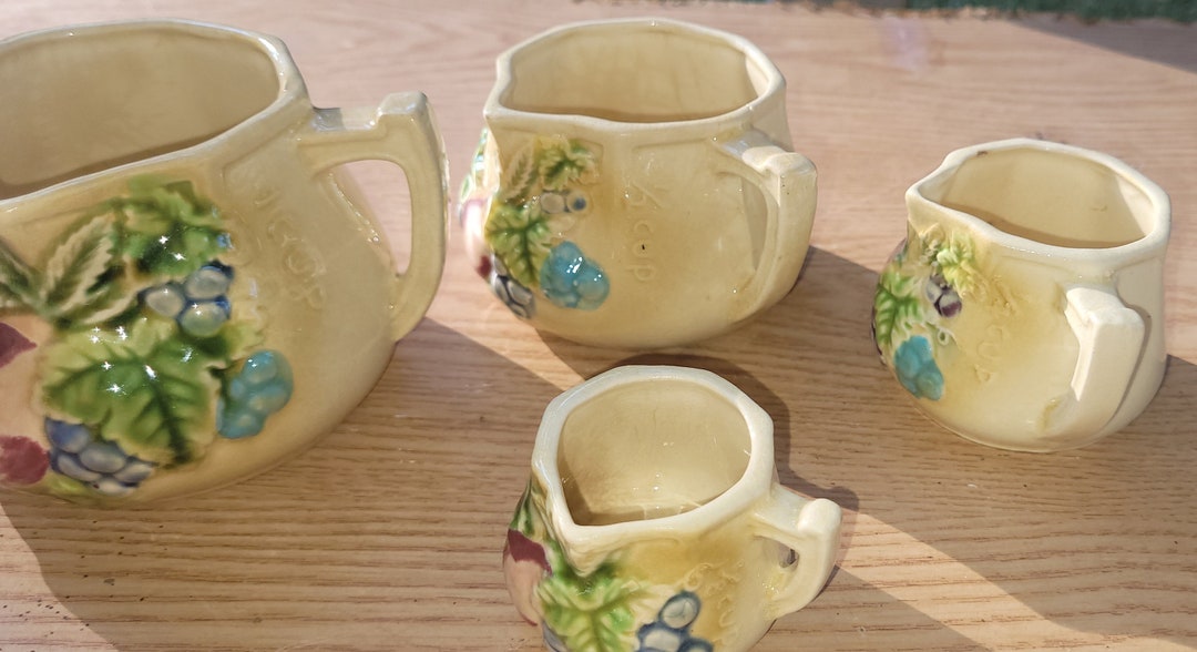 Vintage Decorative Measuring Cup Set Made in Japan Old Almost Antique ...