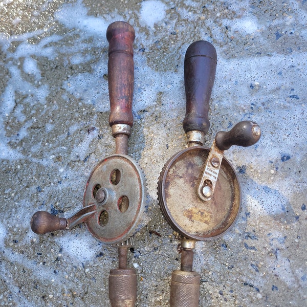 Antique Hand Crank Drills - Etsy