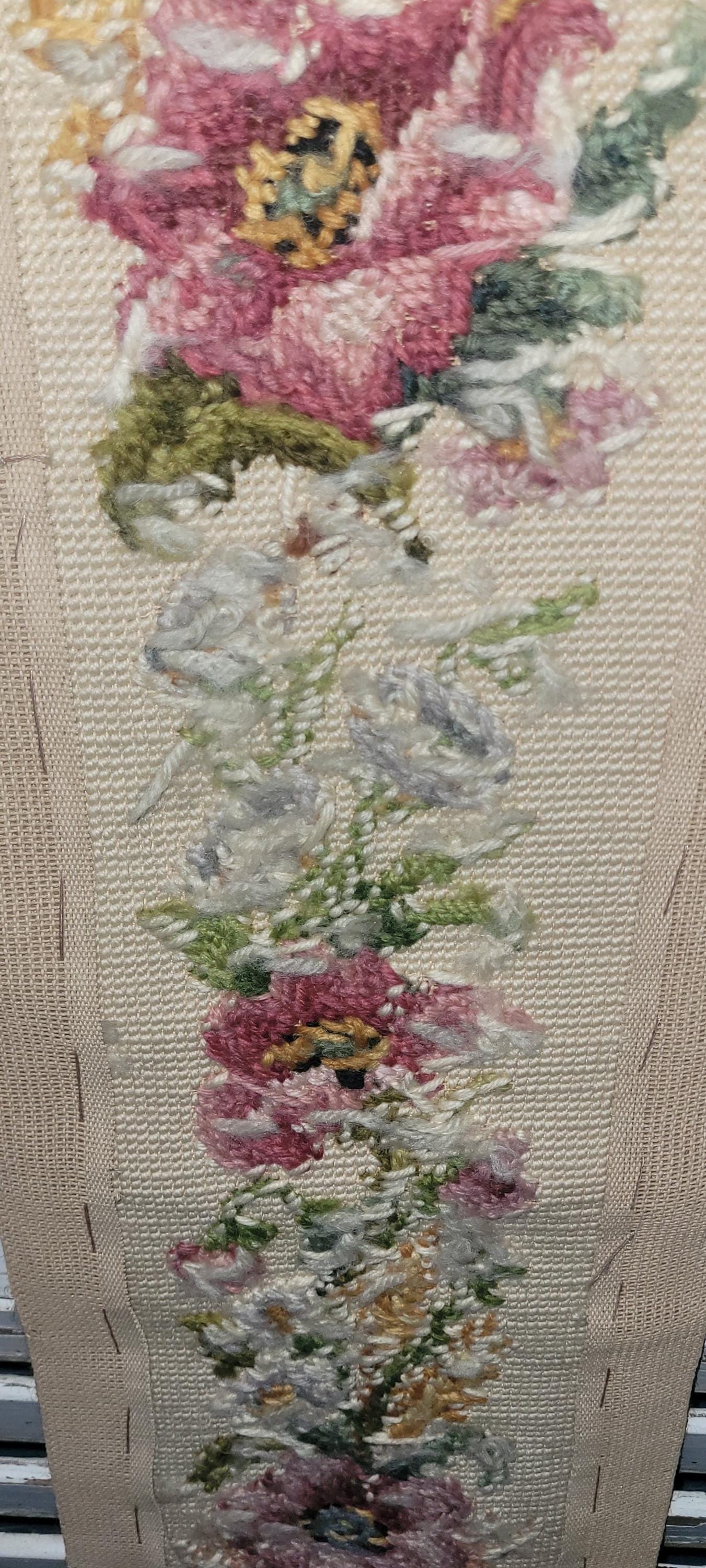 Vintage Embroidered Bell Pull | Estate Find - Etsy