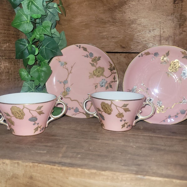 Double Handled Antique Tea Cup - Etsy