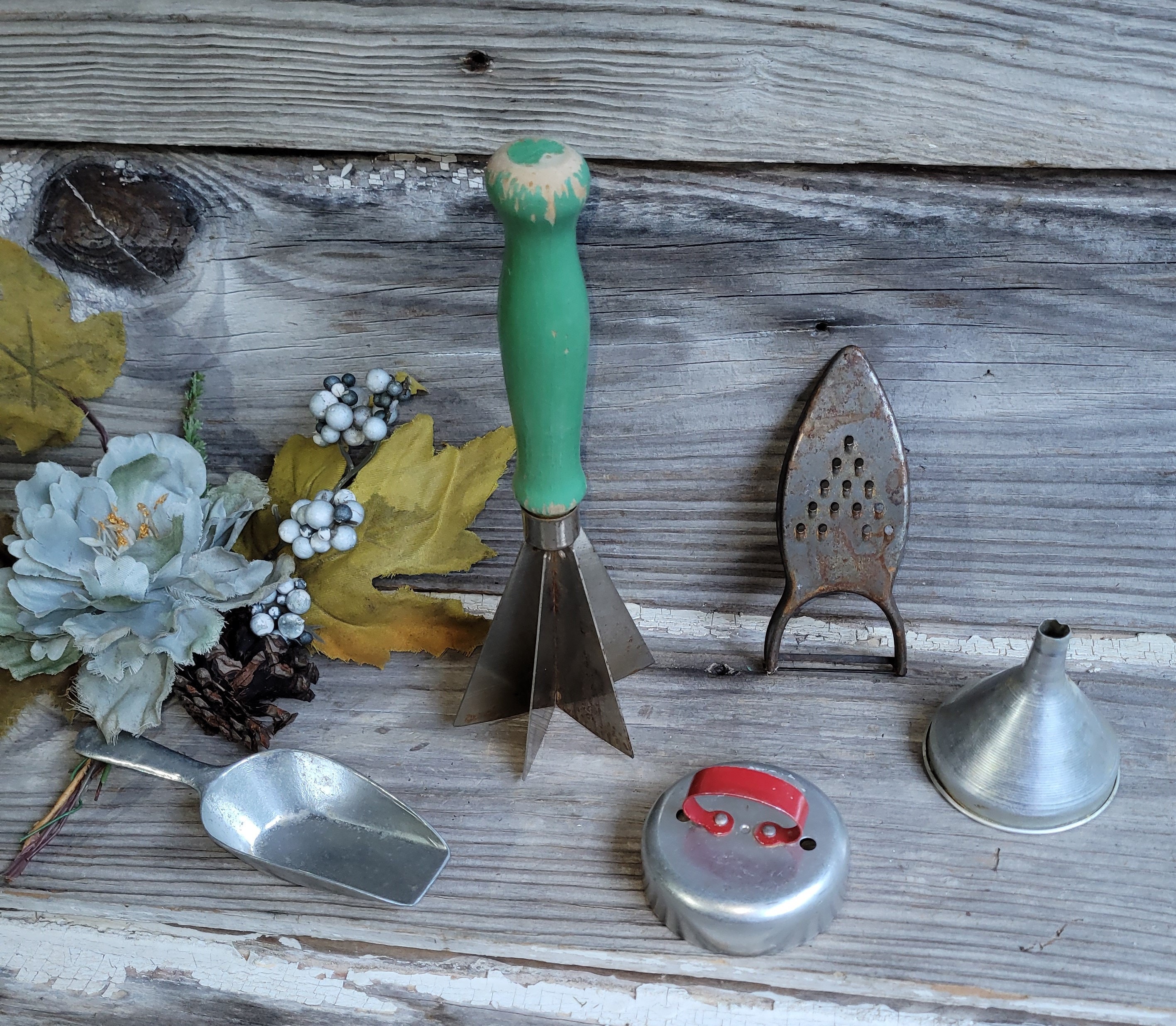 Antique and Vintage Kitchen Tools Utensils Lot Chopper Biscuit Cutter ...
