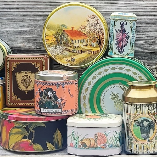 Vintage Candy Tin - Etsy