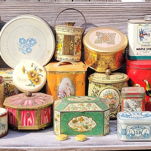 Vintage Little Tea Candy Chocolate or Cookie Tins From - Etsy