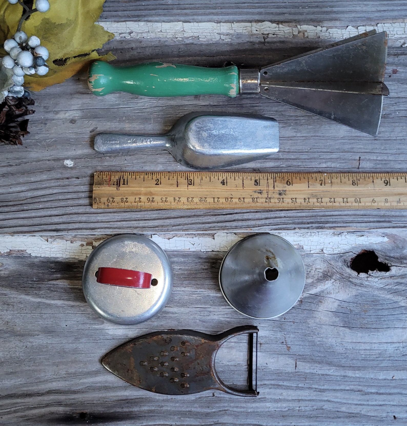 Antique and Vintage Kitchen Tools Utensils Lot Chopper Biscuit Cutter ...
