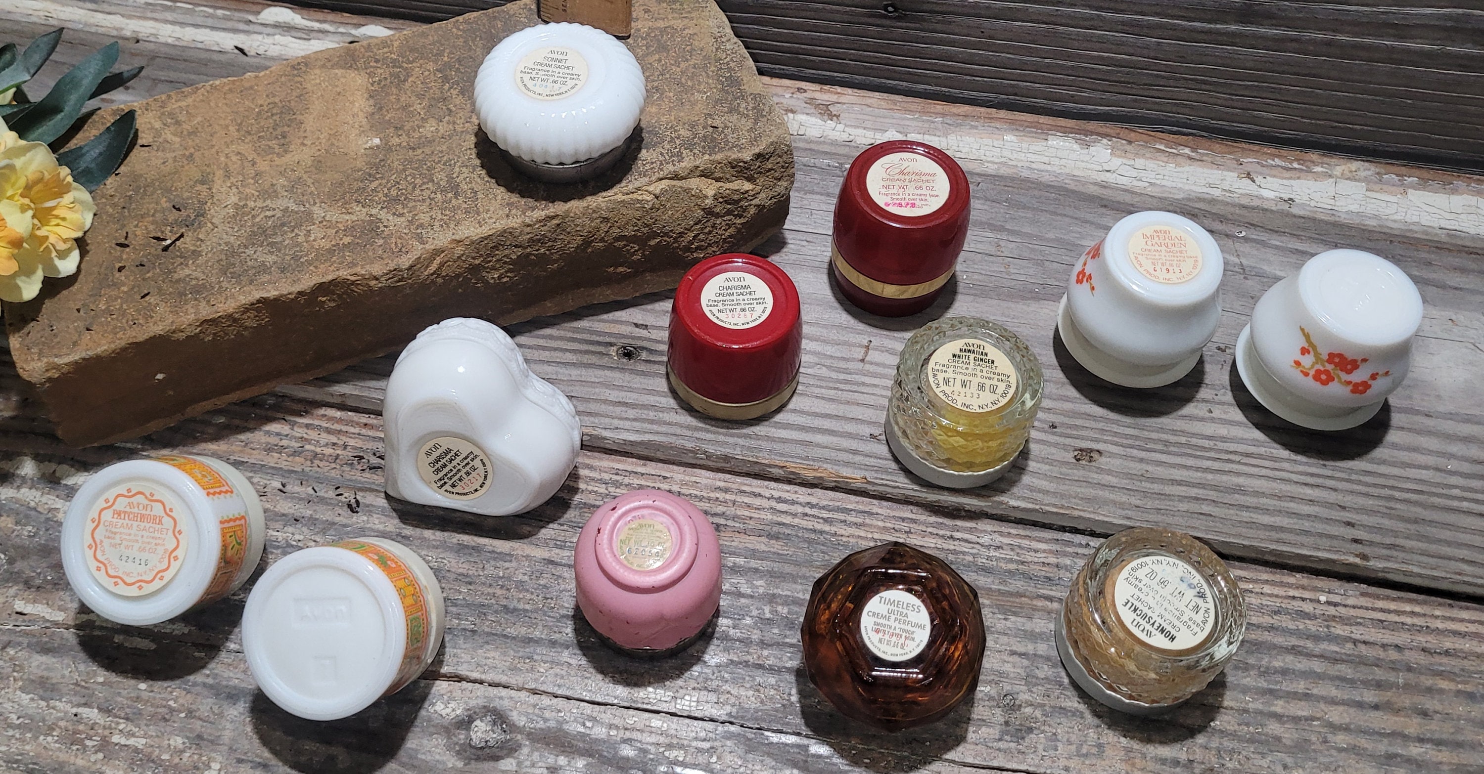 Vintage Avon Cream Jars / Canisters - Etsy