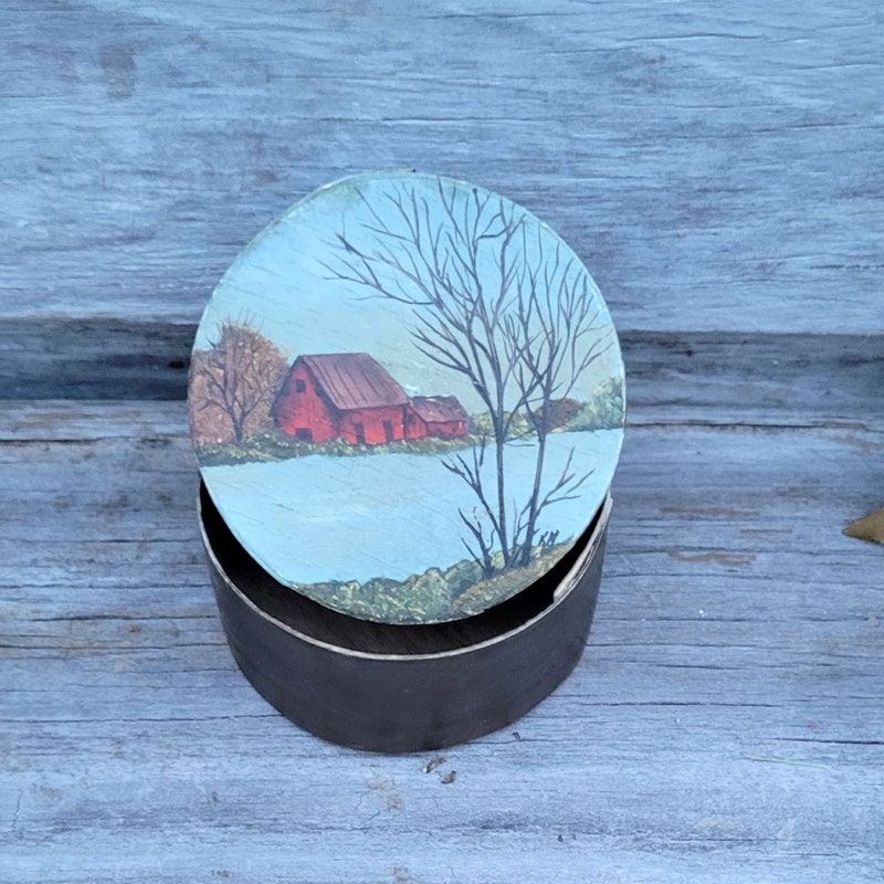 Hand Painted Box - Etsy