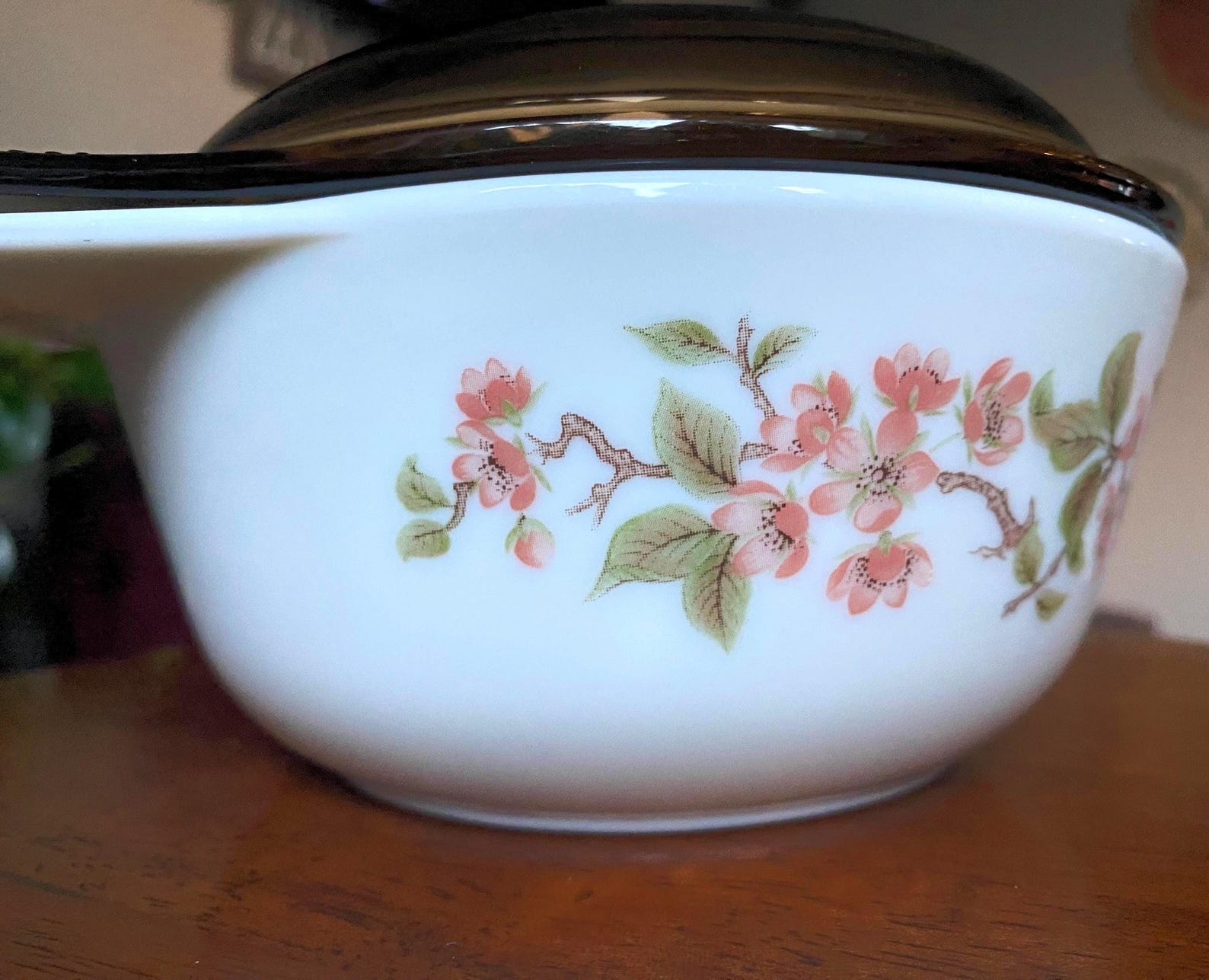 Vintage 1980s Pyrex Bowl Cherry Blossom Pattern With Lid - Etsy