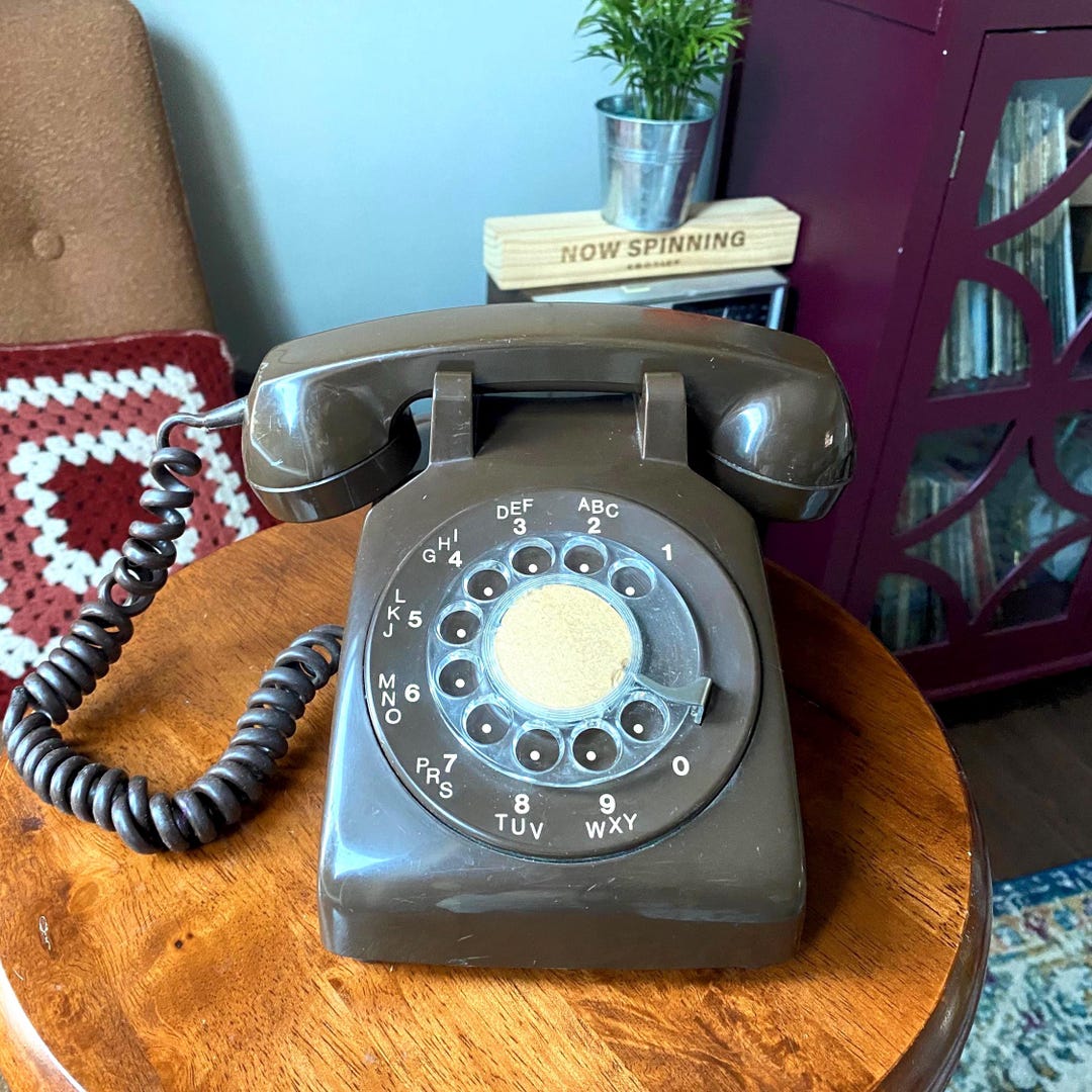 Vintage 1970s Northern Telecom Brown Rotary Phone *working* - Etsy