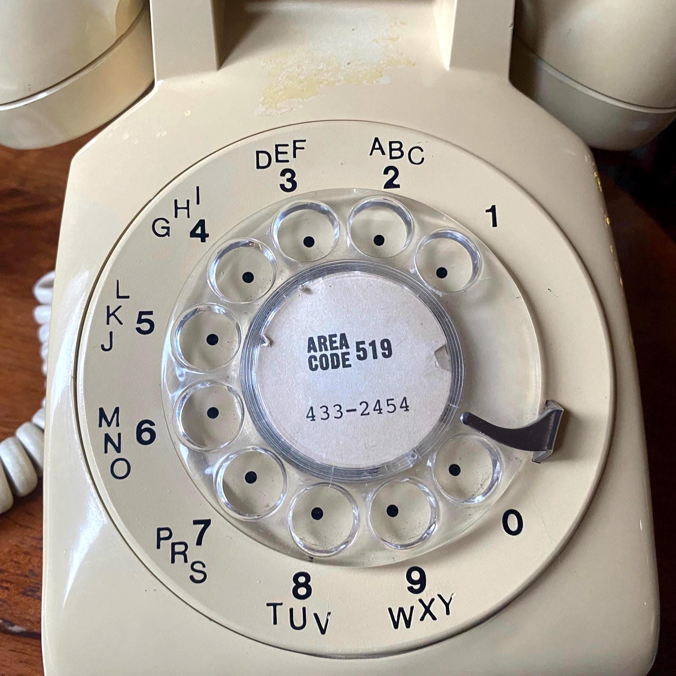 Vintage 1970s Light Beige Rotary Phone working - Etsy
