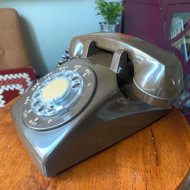 Vintage 1970s Northern Telecom Brown Rotary Phone *working* - Etsy