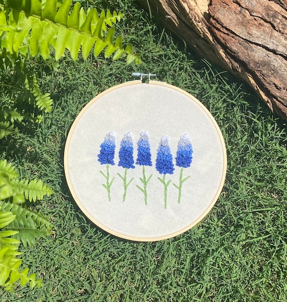Blue Bonnet Embroidery - Etsy