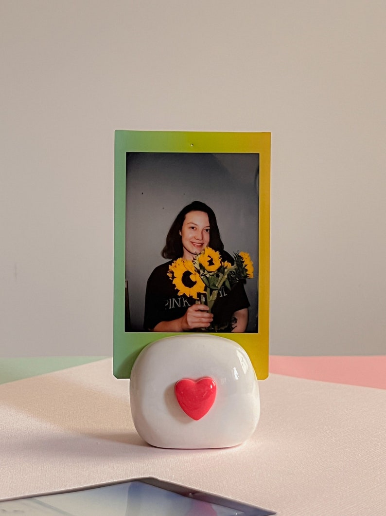 Handcrafted Photo Stand / Polaroid Photo Stand / Handshaped - Etsy