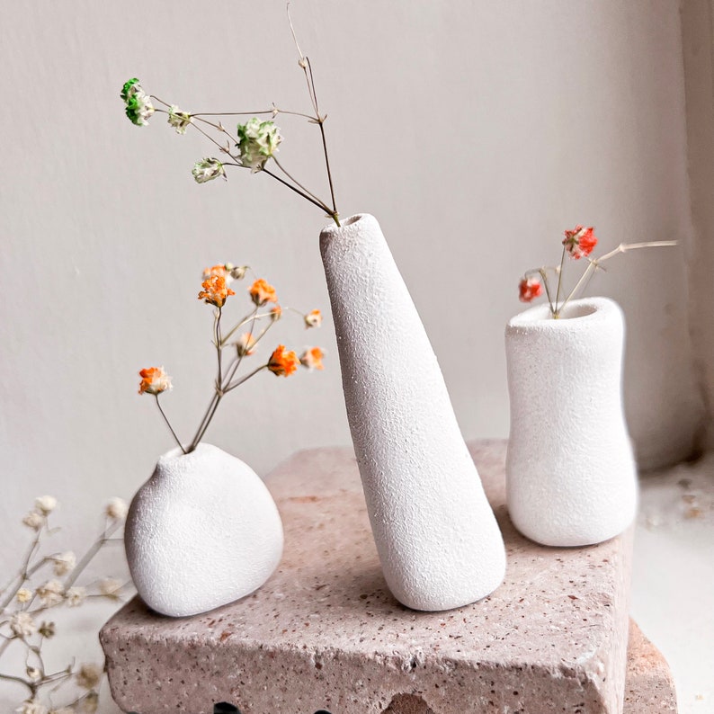 Pitted Tiny Vases / Mini Vase / Miniature Modern Vases / - Etsy