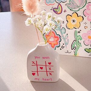 Lovers Tiny Vase / Bud Vase / You Won My Heart Vase / Lovely Gift ...