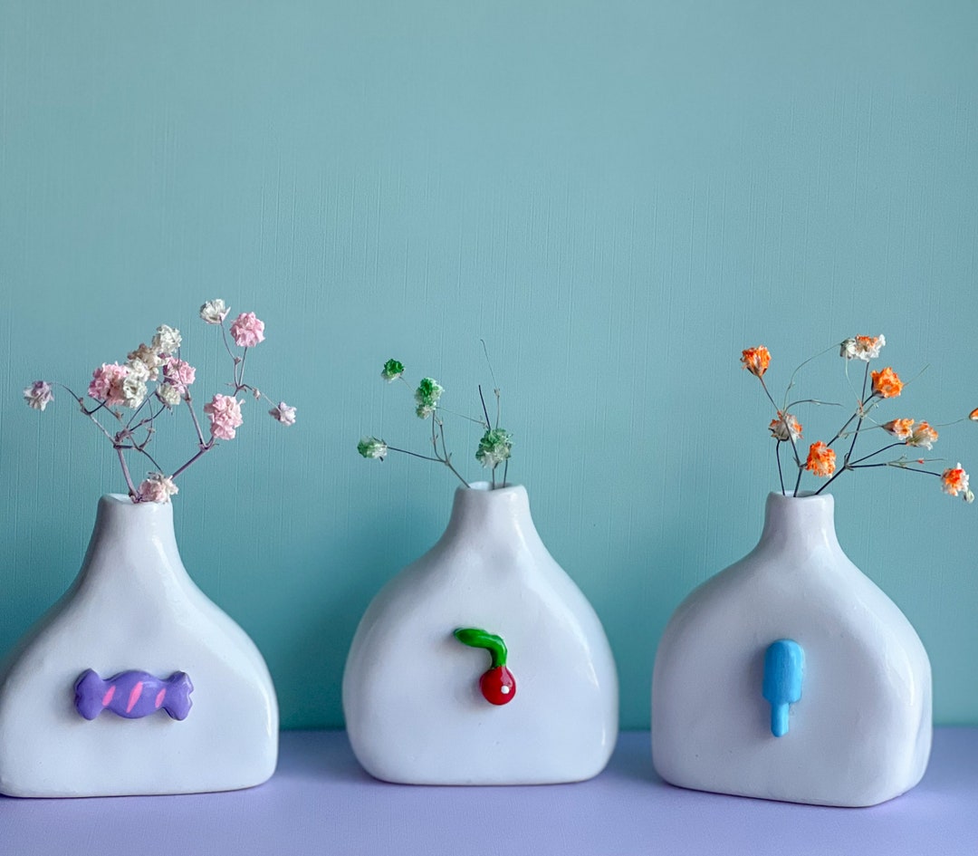 Pastel Tiny Vases / Mini Cute Vase / Tiny Mini Vases / Bud Vases / Cool ...