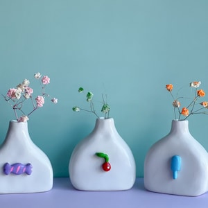 Pastel Tiny Vases / Mini Cute Vase / Tiny Mini Vases / Bud Vases / Cool ...