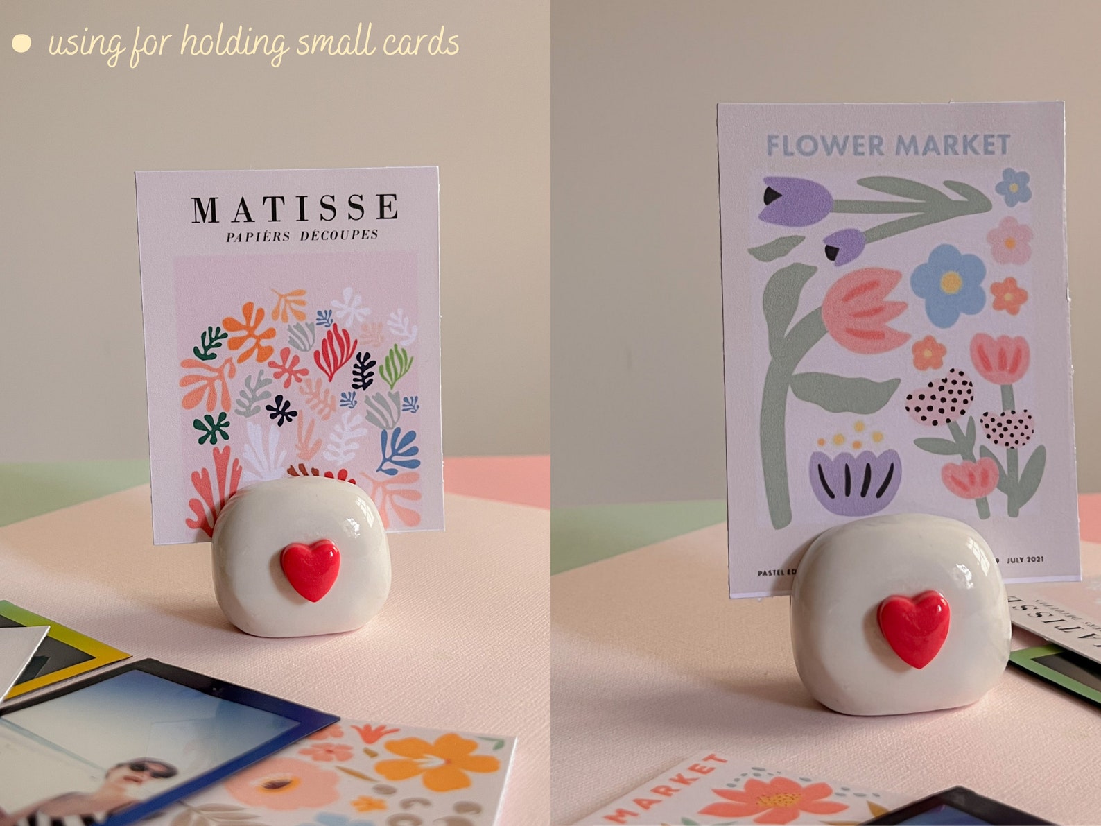 Handcrafted Photo Stand / Polaroid Photo Stand / Handshaped - Etsy