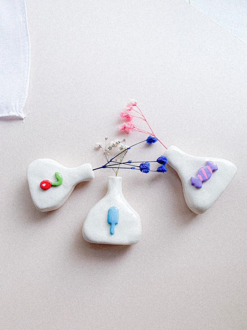 Pastel Tiny Vases / Mini Cute Vase / Tiny Mini Vases / Bud Vases / Cool ...