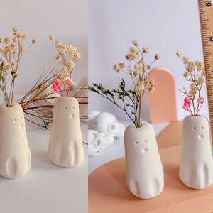 Ghost Tiny Vase / Handshaped Halloween Gift / Halloween Decor / Ghost ...