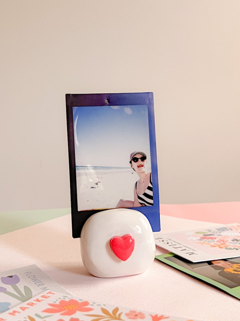 Handcrafted Photo Stand / Polaroid Photo Stand / Handshaped - Etsy